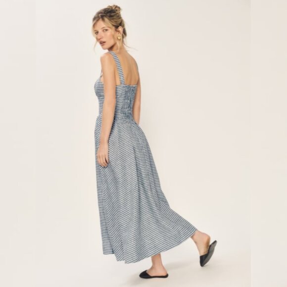 Reformation | Dresses | Nwot Reformation Balia Linen Dress In Slate ...